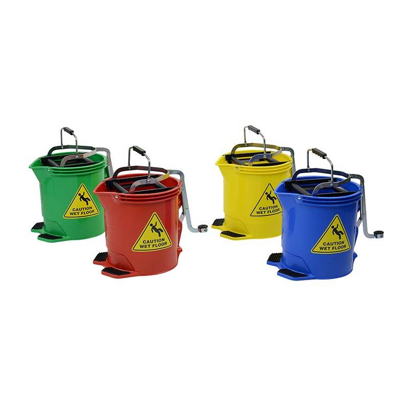 15L Metal Wringer Bucket - Yellow - House of Cleaning Supplies